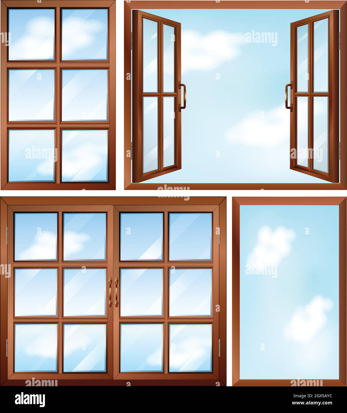 Different window designs Stock Vector Image & Art - Alamy