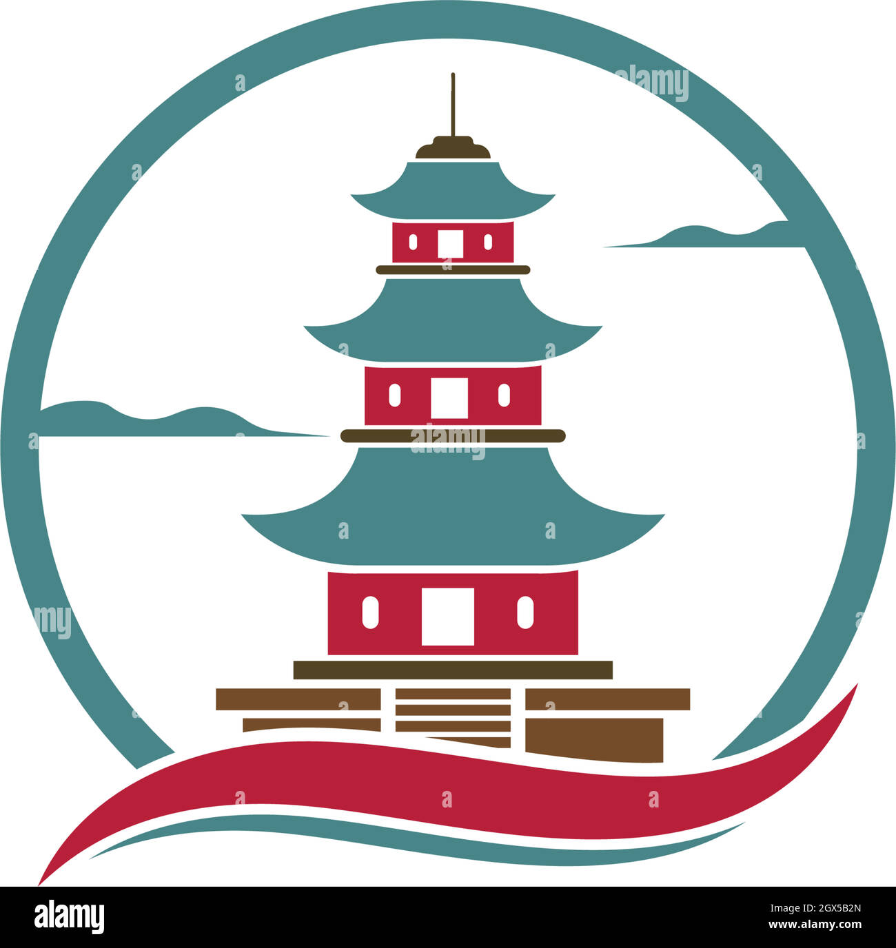 pagoda icon vector illustration Stock Vector Image & Art - Alamy