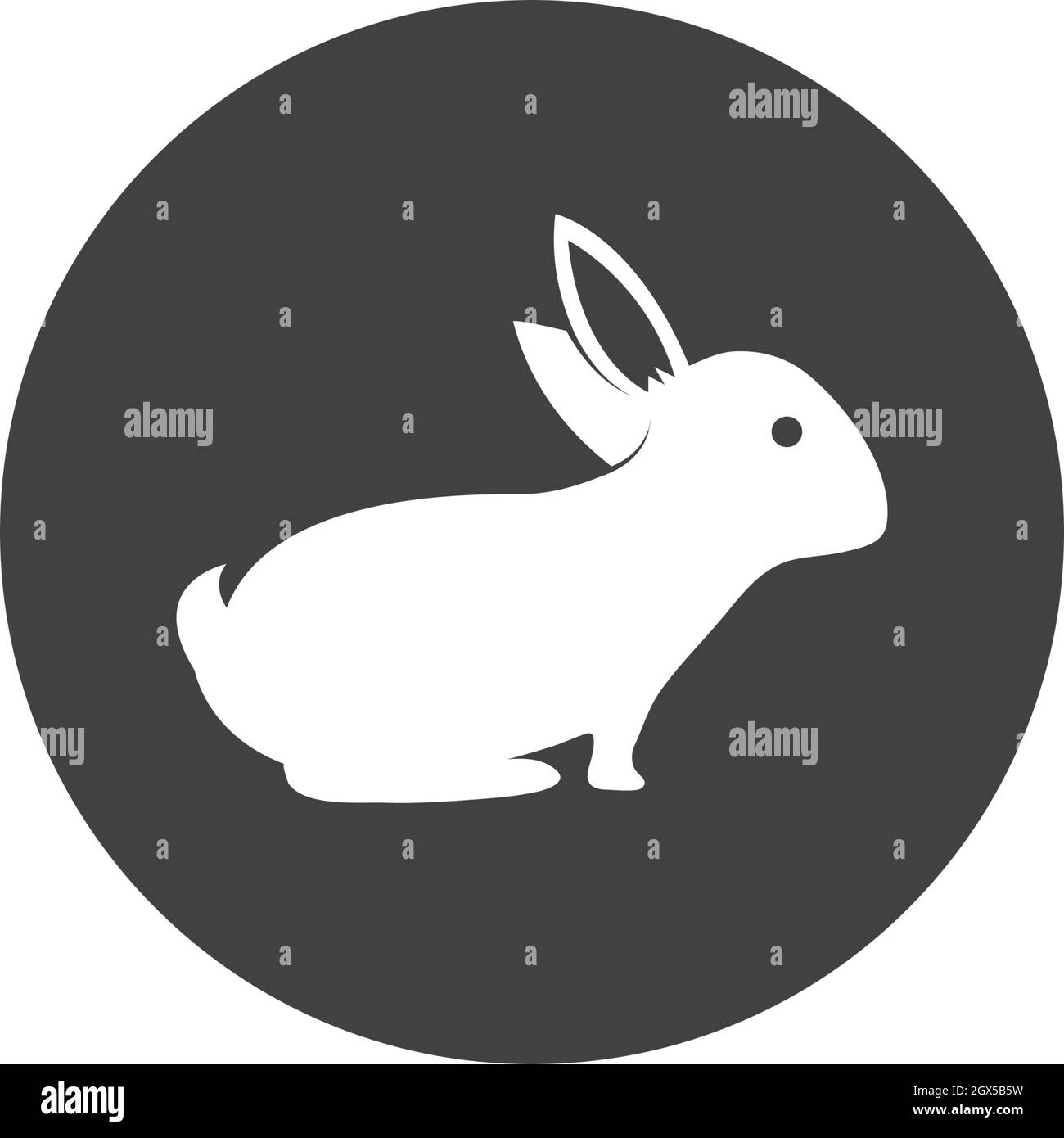 Rabbit Logo template vector icon illustration Stock Vector Image & Art ...