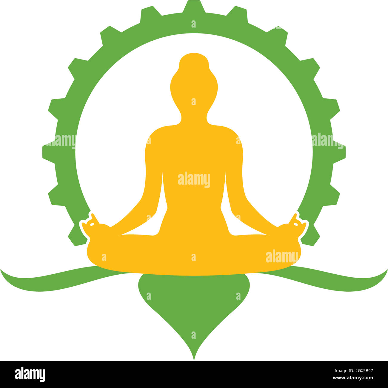 Meditation logo template vector icon Stock Vector Image & Art - Alamy