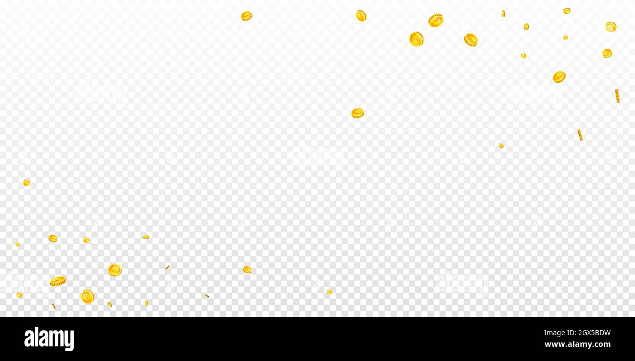 Thai baht coins falling. Fine scattered THB coins. Thailand money ...