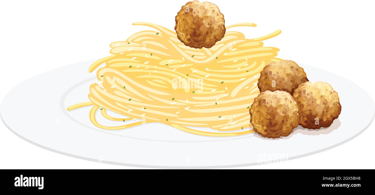Spaghetti And Meatball Clipart
