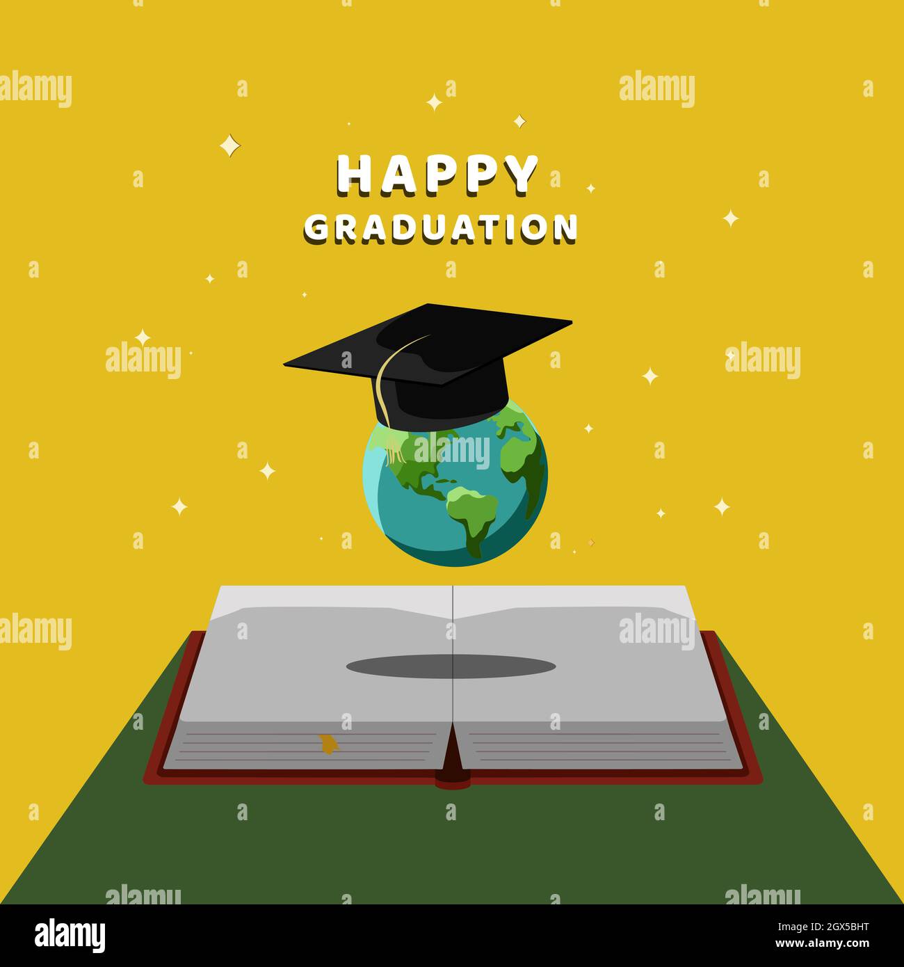 Graduation vector illustration Stock Vector Image & Art - Alamy