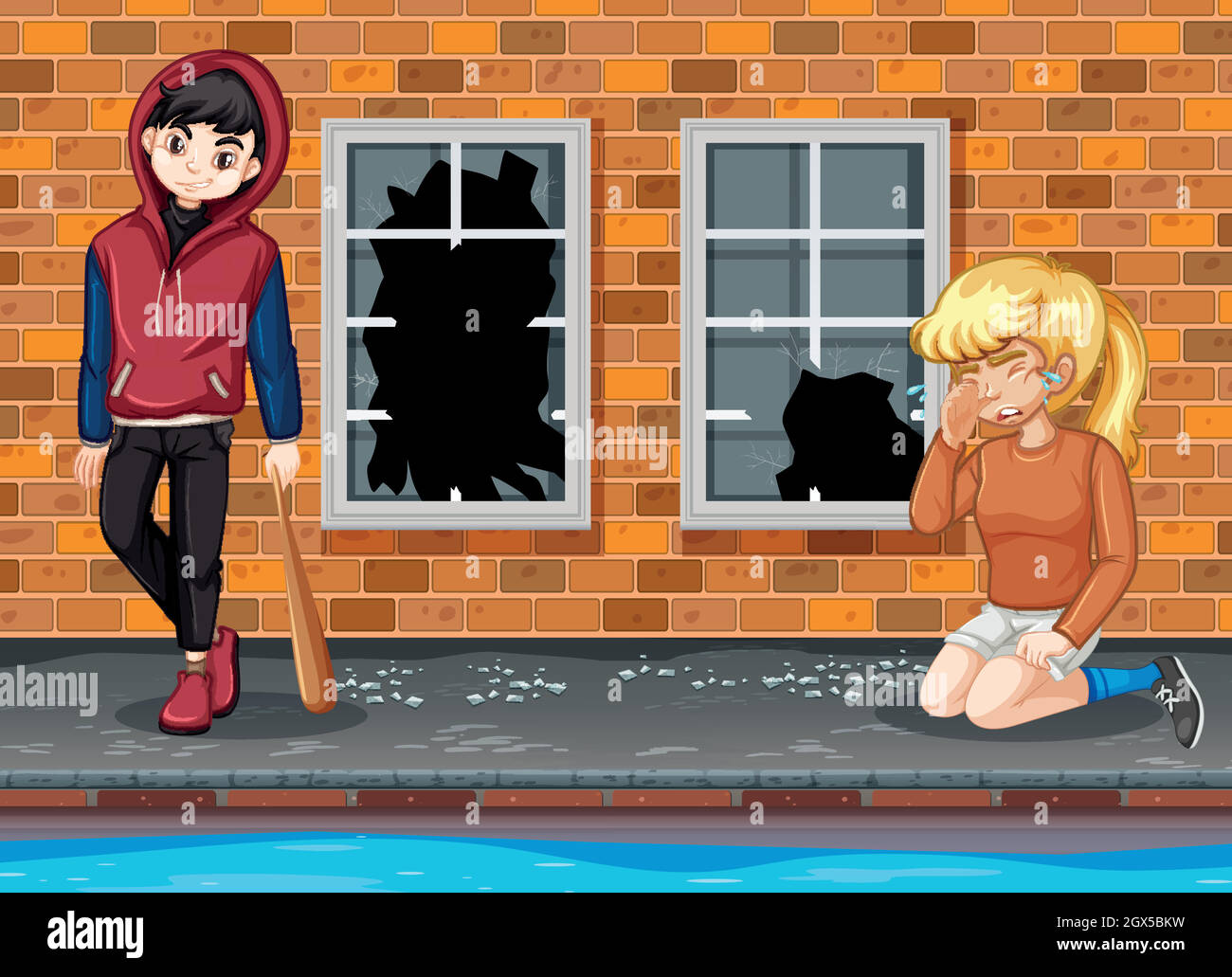 Boy crying baseball Stock Vector Images - Alamy