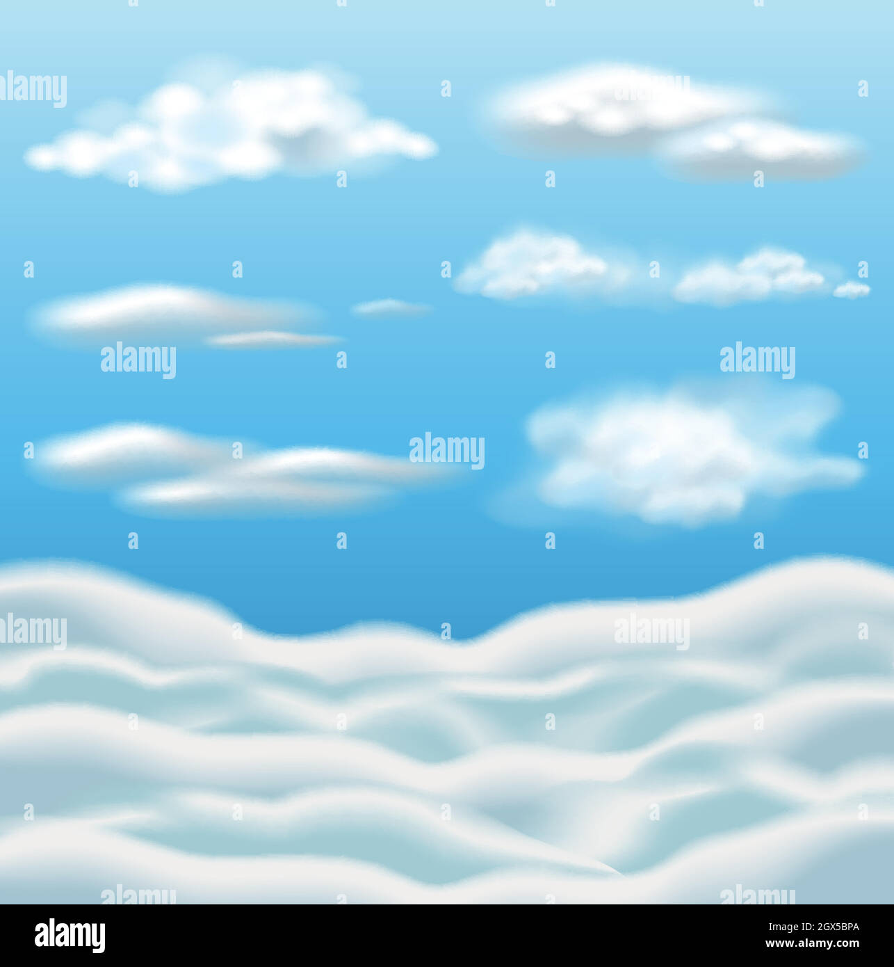 Blue sky fresh air Stock Vector Images - Alamy