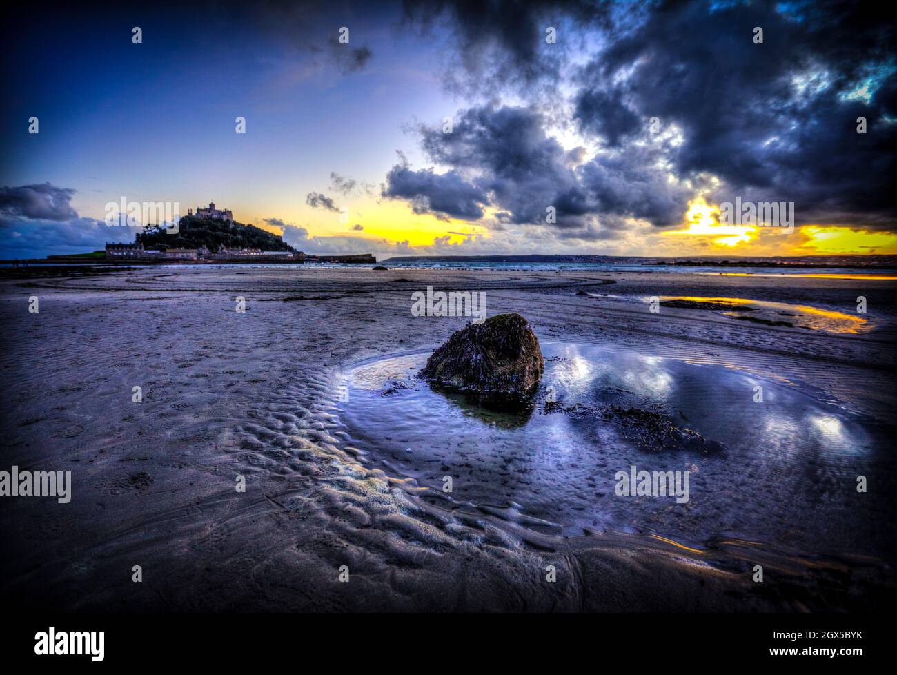 St Michael's Mount Rock Pool, Cornwall, st michael's mount, cornwall ...