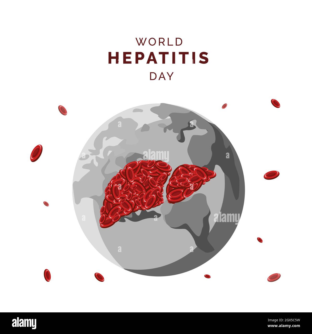 World Hepatitis Day, design for theme healthy medical Stock Vector ...