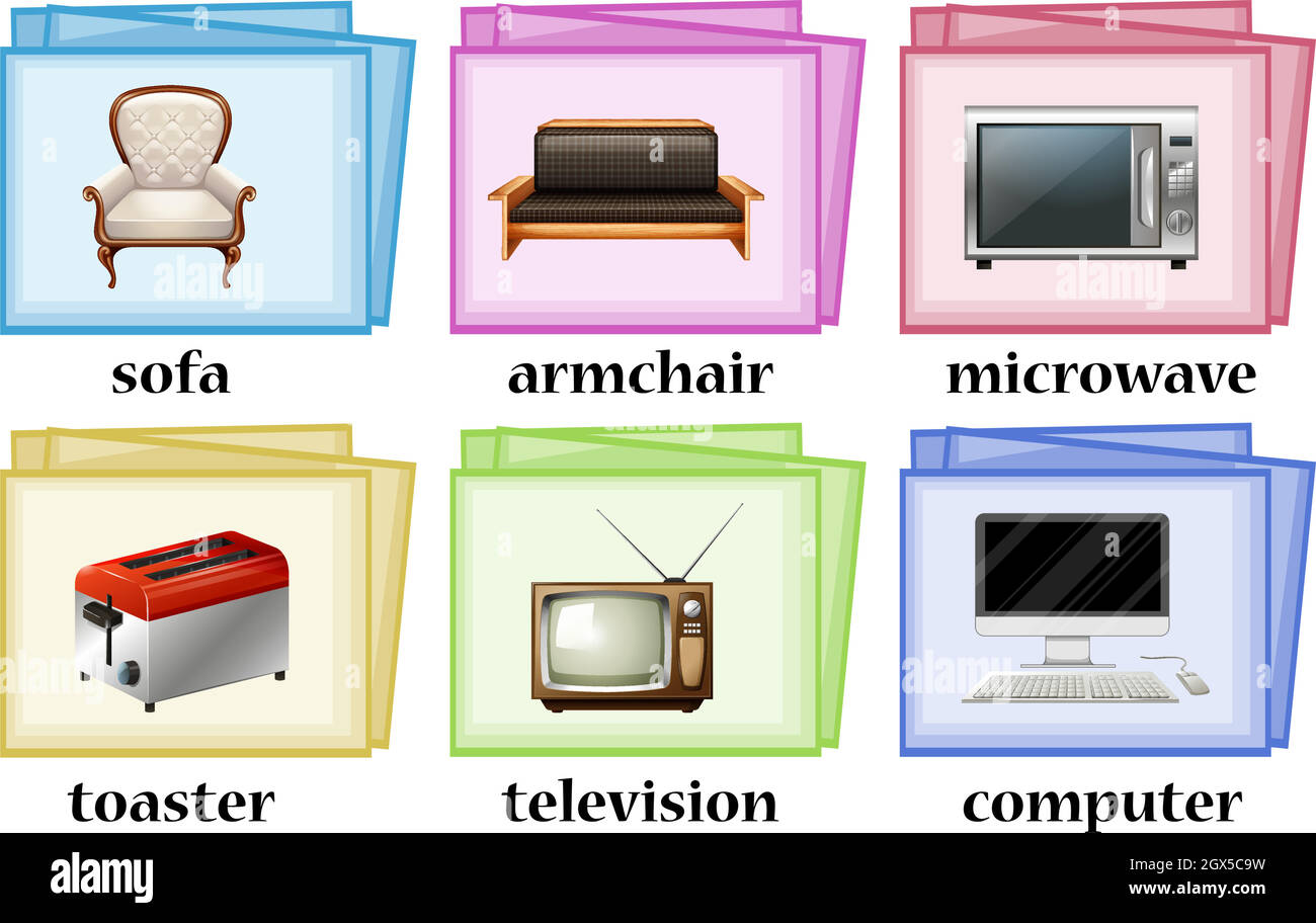 Picture word cards hi-res stock photography and images - Alamy