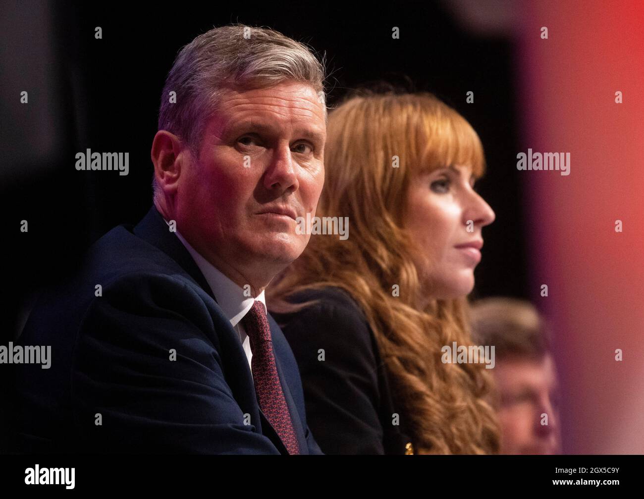 Labour Leader, Keir Starmer and Deputy Leader, Angela Rayner, at the ...