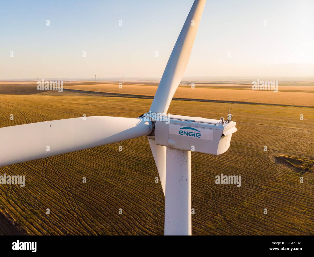 Drone view of windfarm hi-res stock photography and images - Alamy