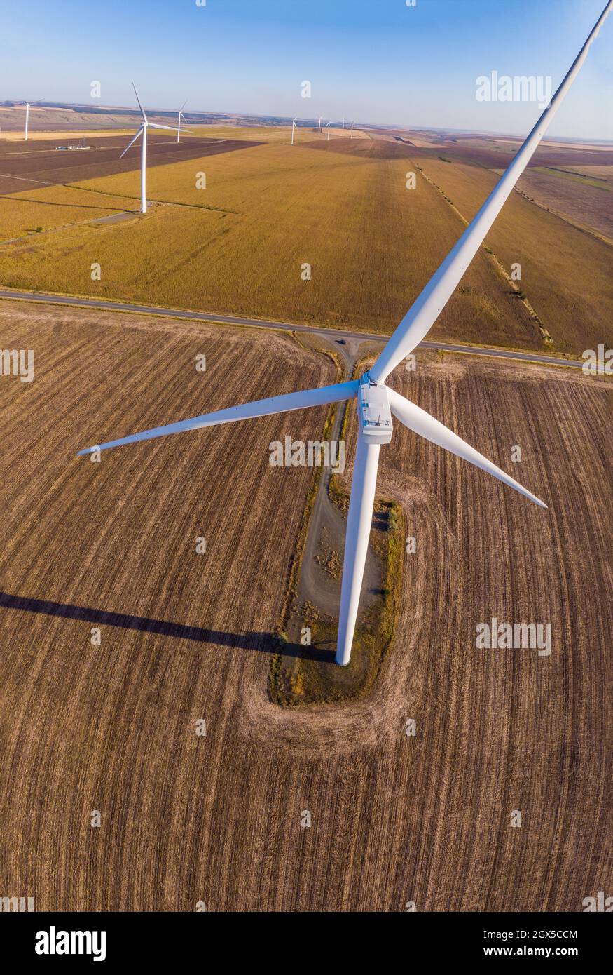 Drone view of windfarm hi-res stock photography and images - Alamy