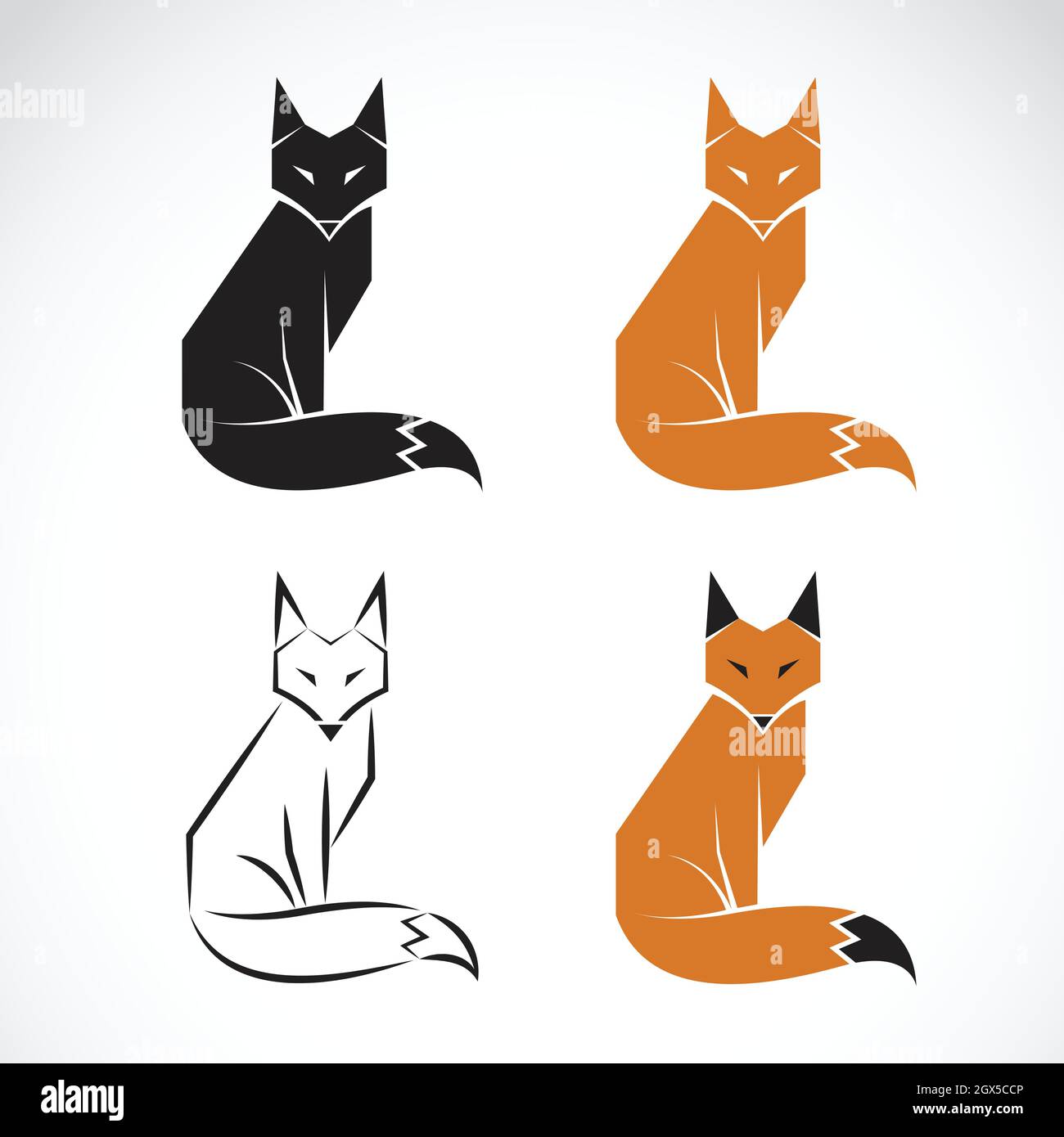 Sitting Fox Silhouette