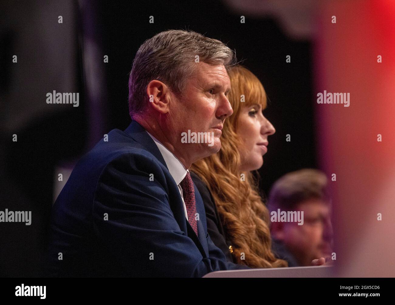 Labour Leader, Keir Starmer and Deputy Leader, Angela Rayner, at the ...