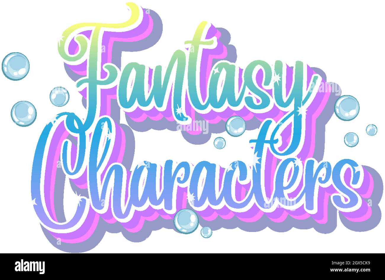 Fantasy characters logo on white background Stock Vector Image & Art ...