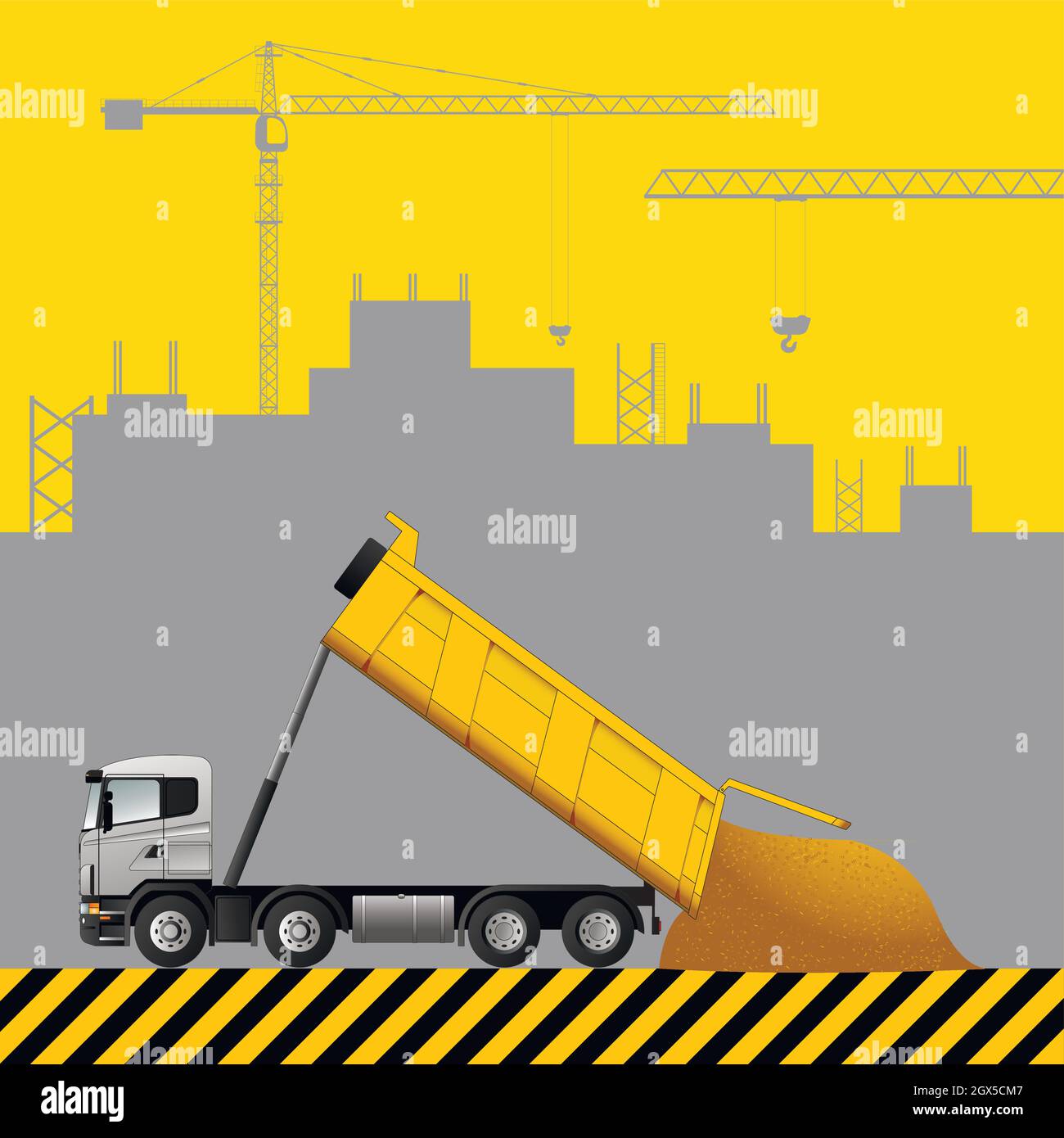 Rubble tip Stock Vector Images - Alamy