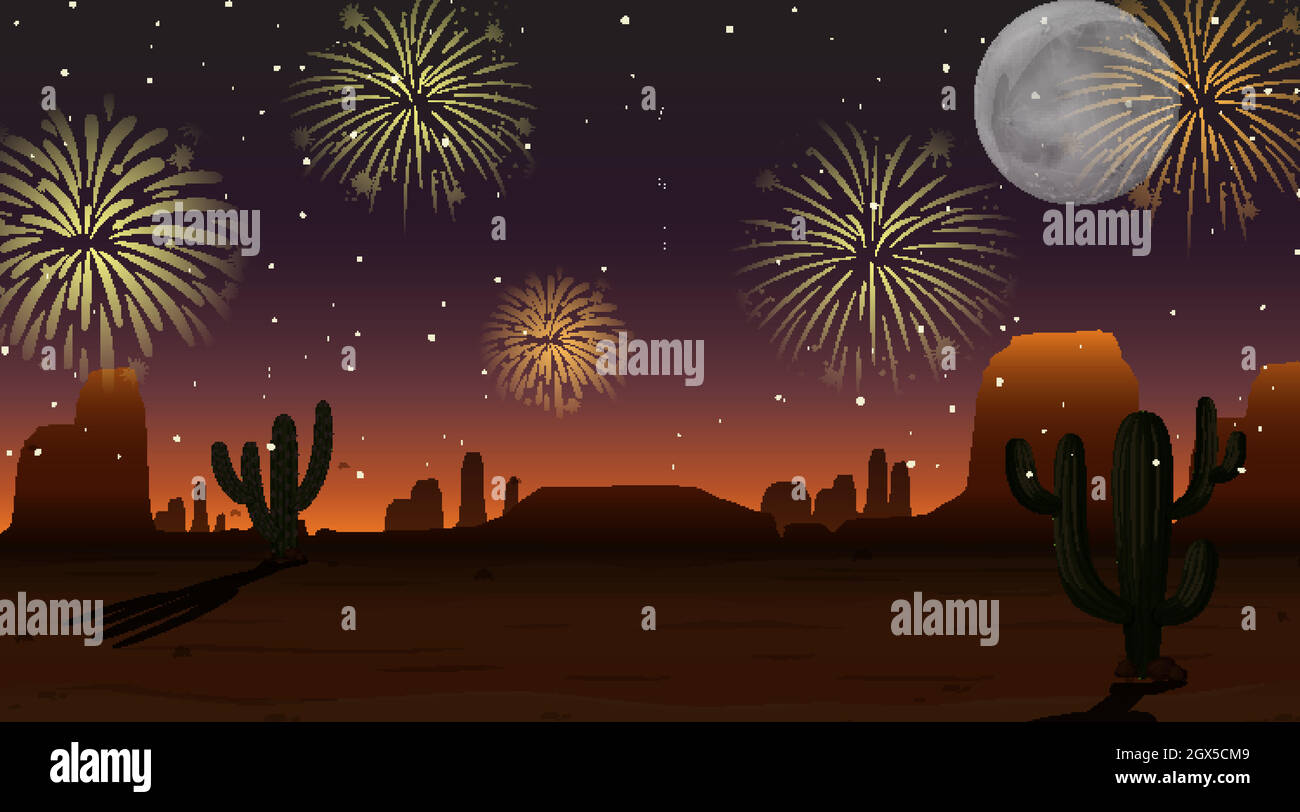 Night scene on new Stock Vector Images - Alamy