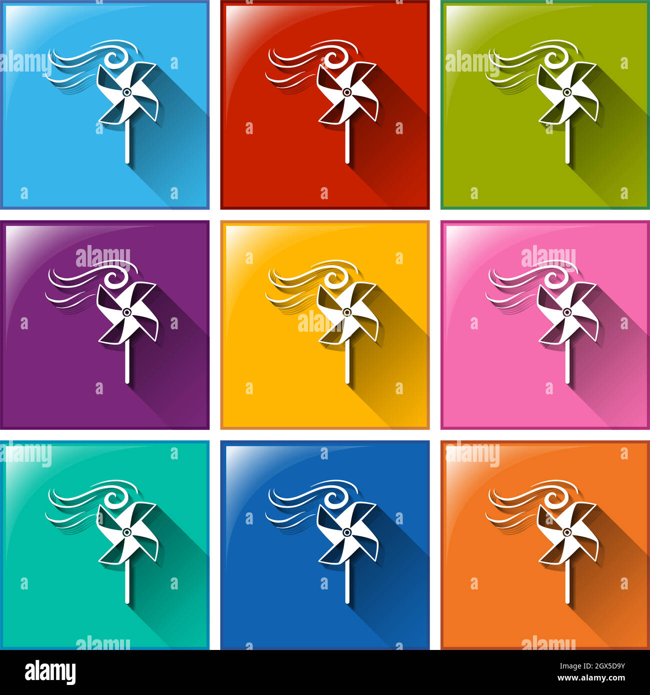 Icon with windy weather Stock Vector Image & Art - Alamy