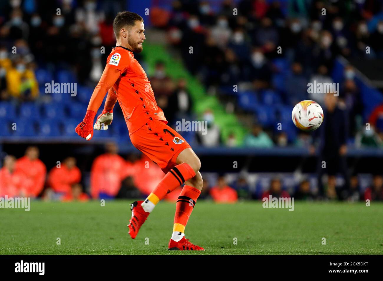 Alex Remiro of Real Sociedad during the Liga match between Getafe CF ...