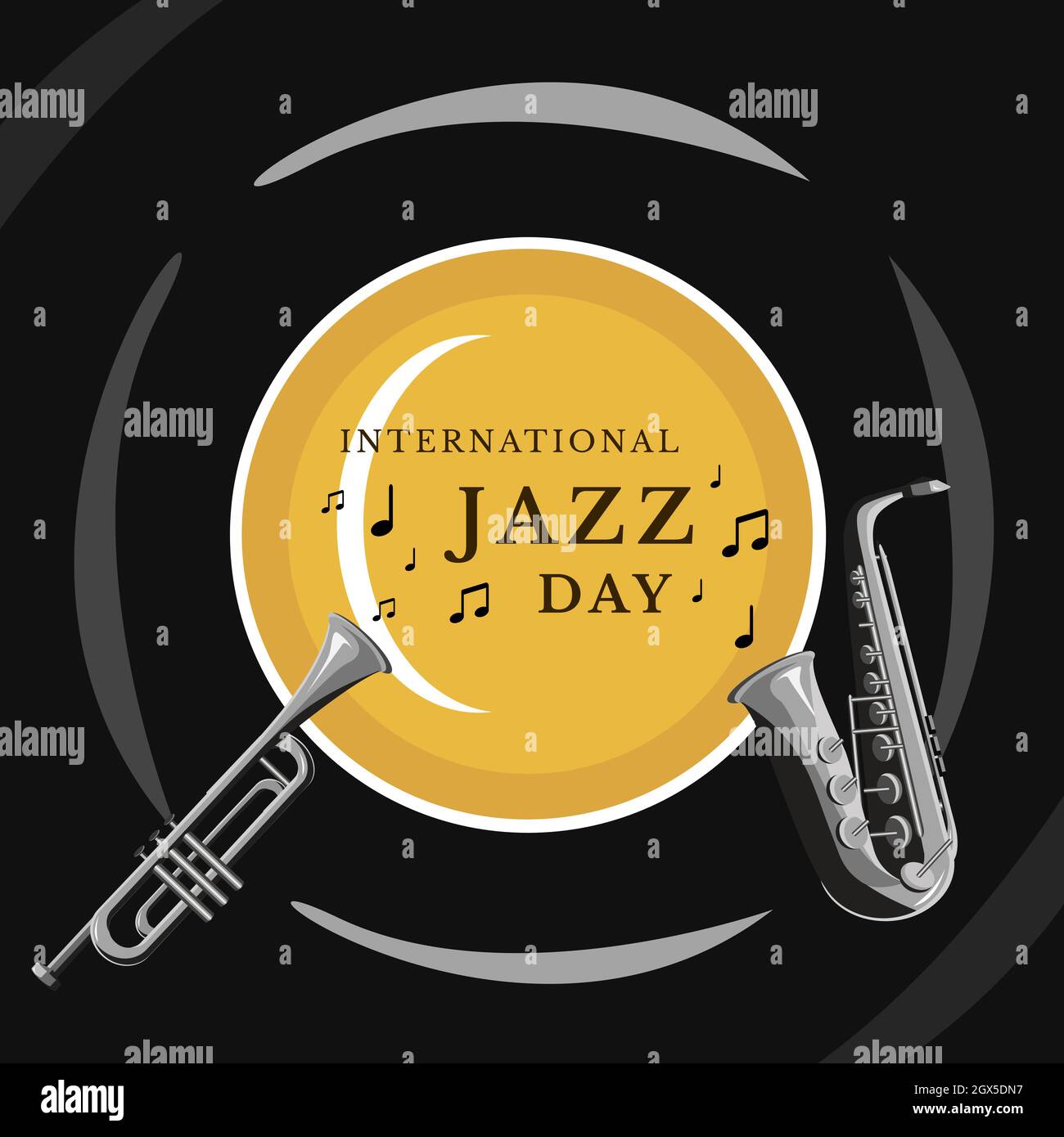 International Jazz Day Stock Vector Image & Art - Alamy