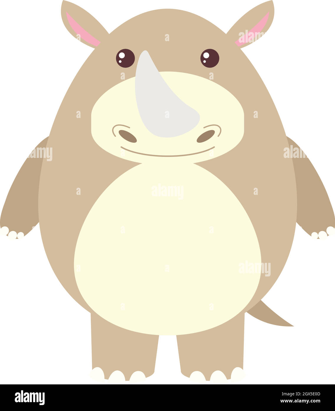 Rhino with happy face Stock Vector Image & Art - Alamy