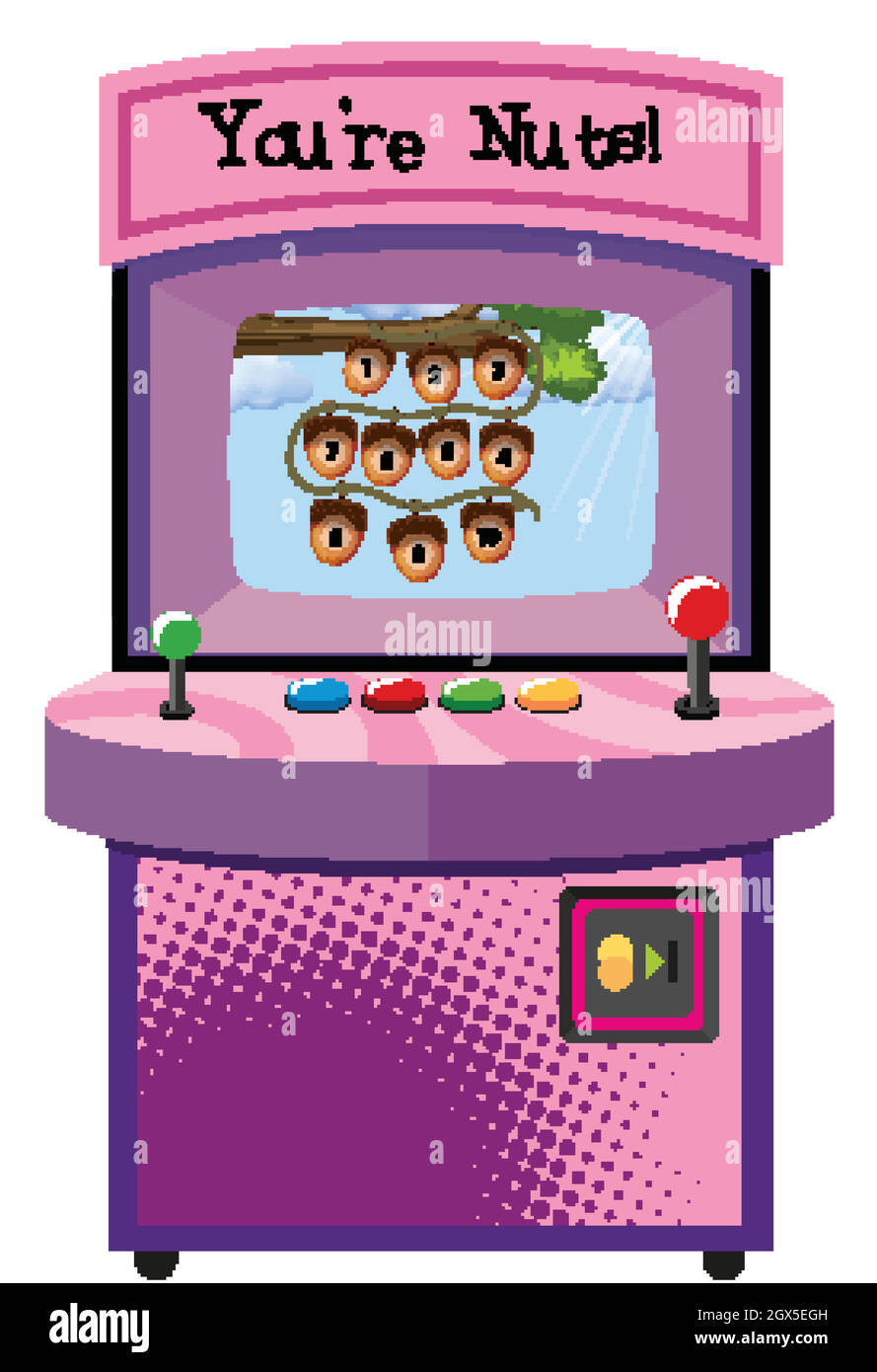 Game machine for counting numbers on isolated background Stock Vector ...