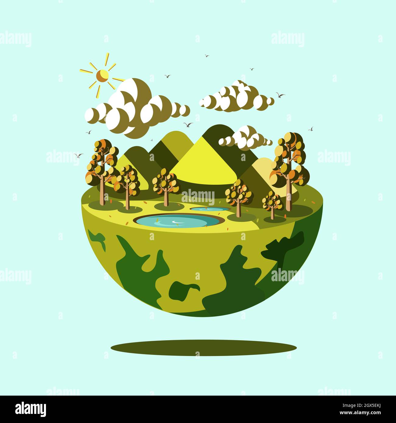 Earth spring Stock Vector Images - Alamy