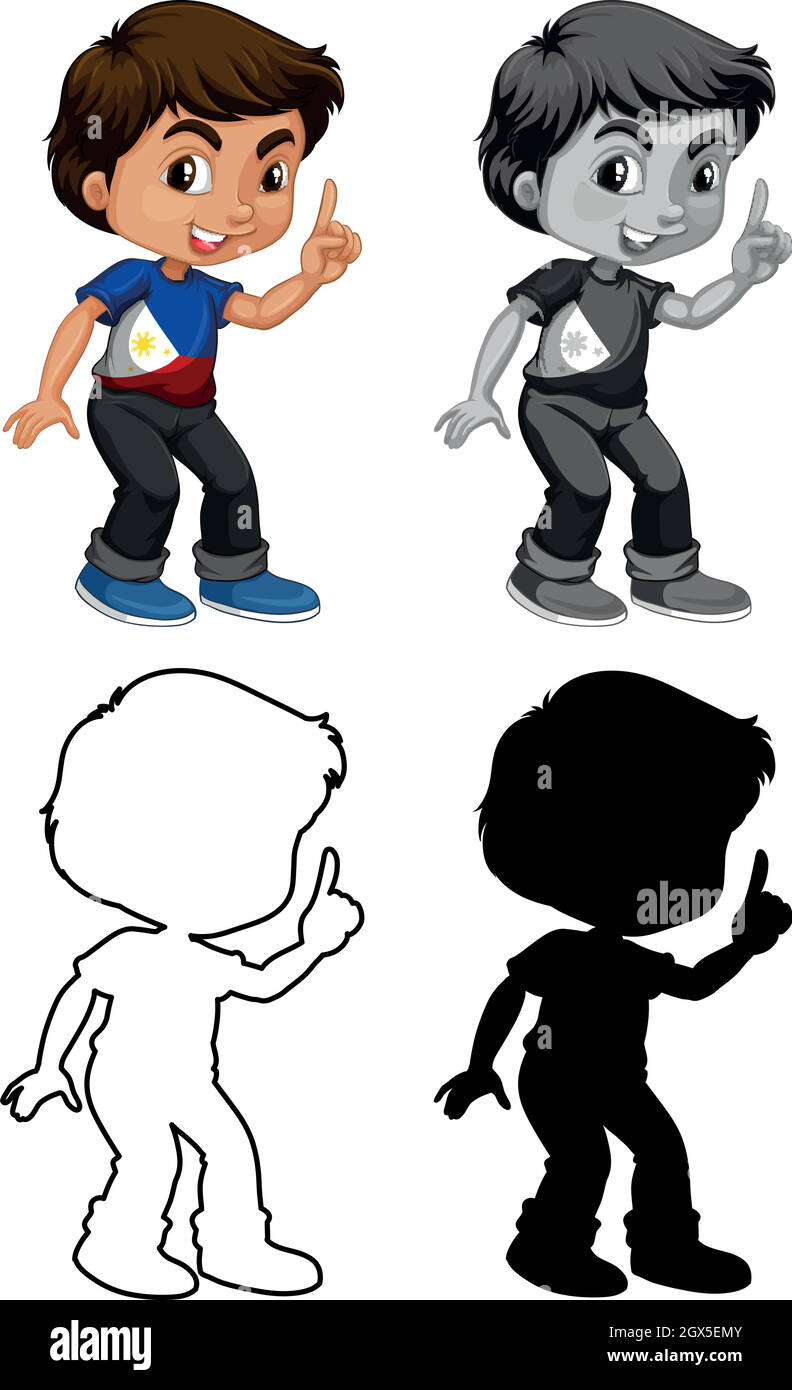 Filipino People Cartoon