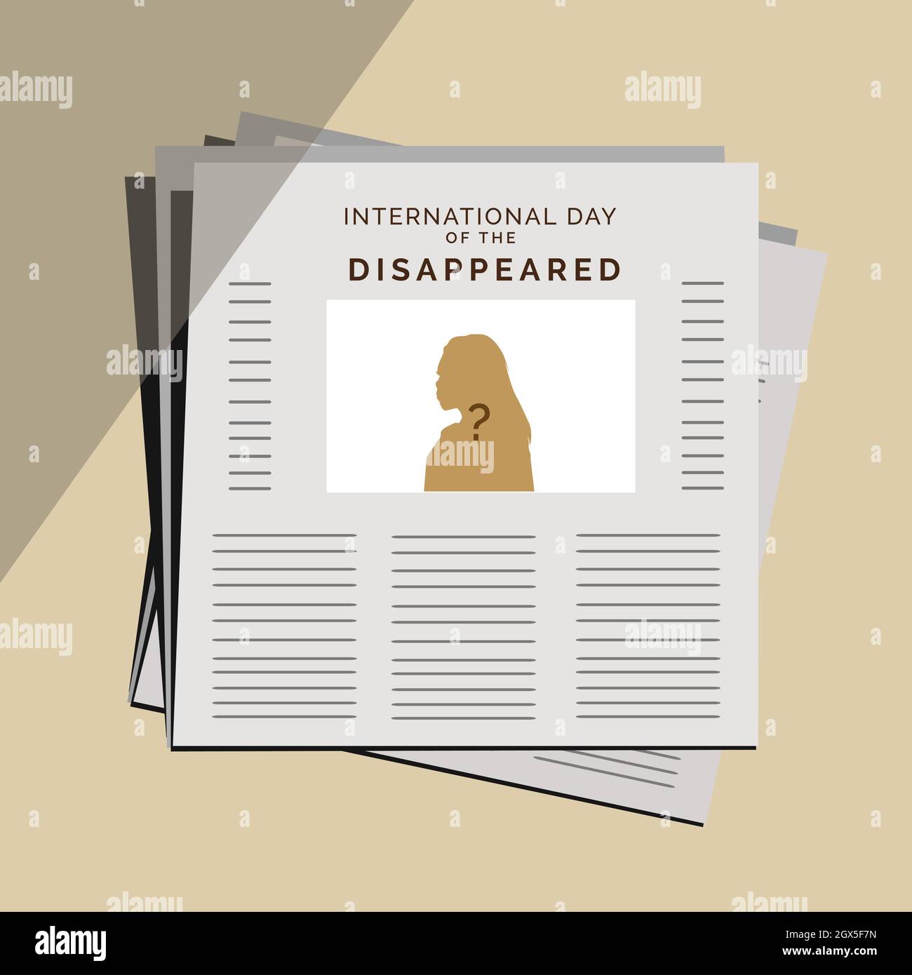 International day of disappeared Stock Vector Images - Alamy