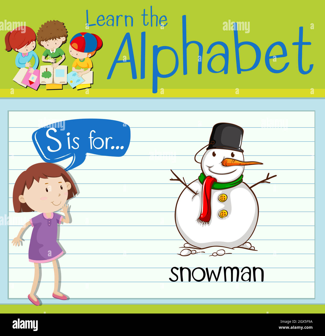 English snowman Stock Vector Images - Alamy
