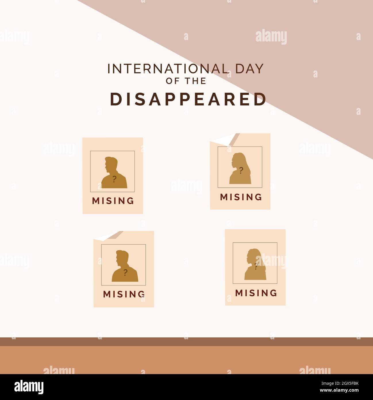 International day of disappeared Stock Vector Images - Alamy