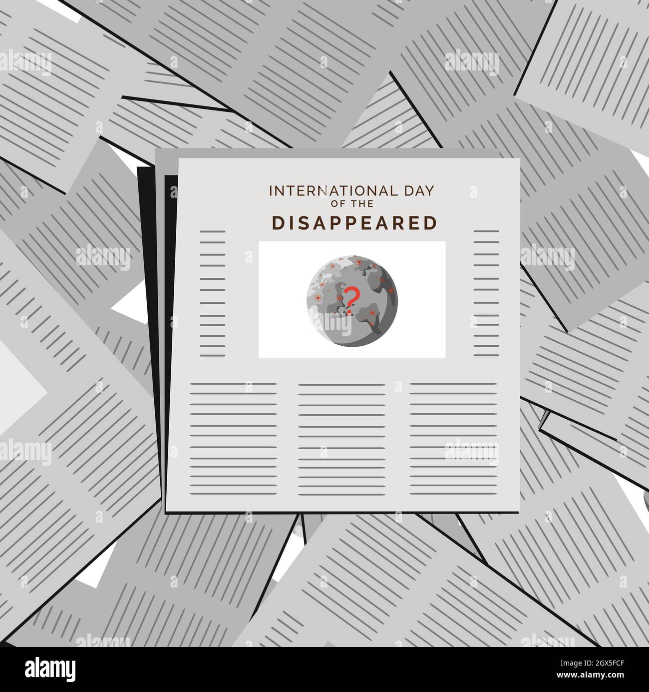 International day of disappeared Stock Vector Images - Alamy
