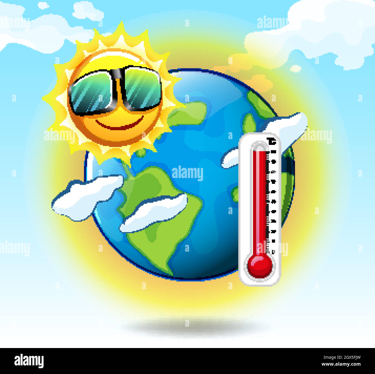 Hot earth Stock Vector Images - Alamy