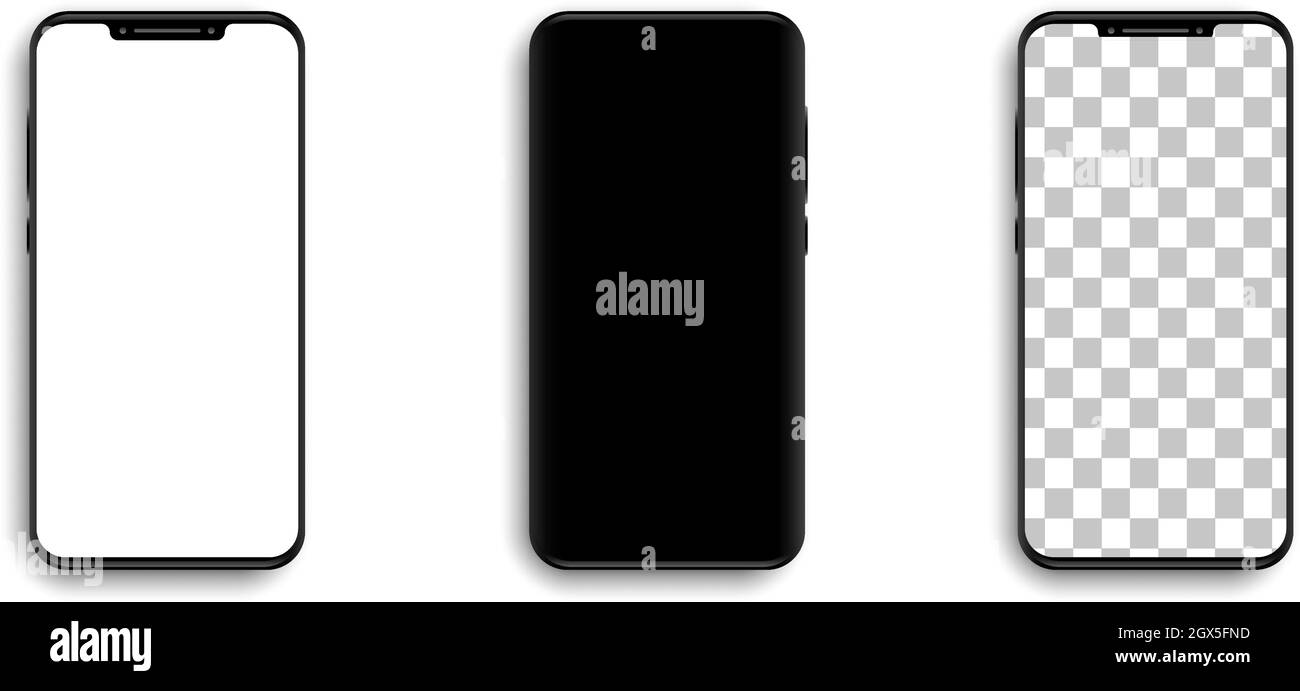 phoRealistic models smartphone with transparent screens. Smartphone ...