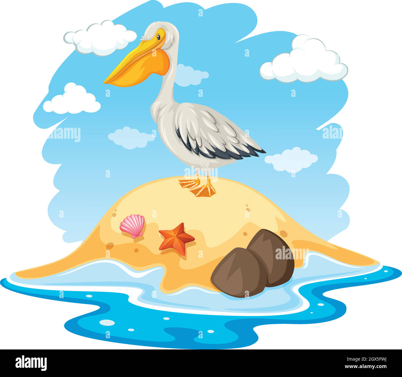 Bird on an elephant Stock Vector Images - Alamy