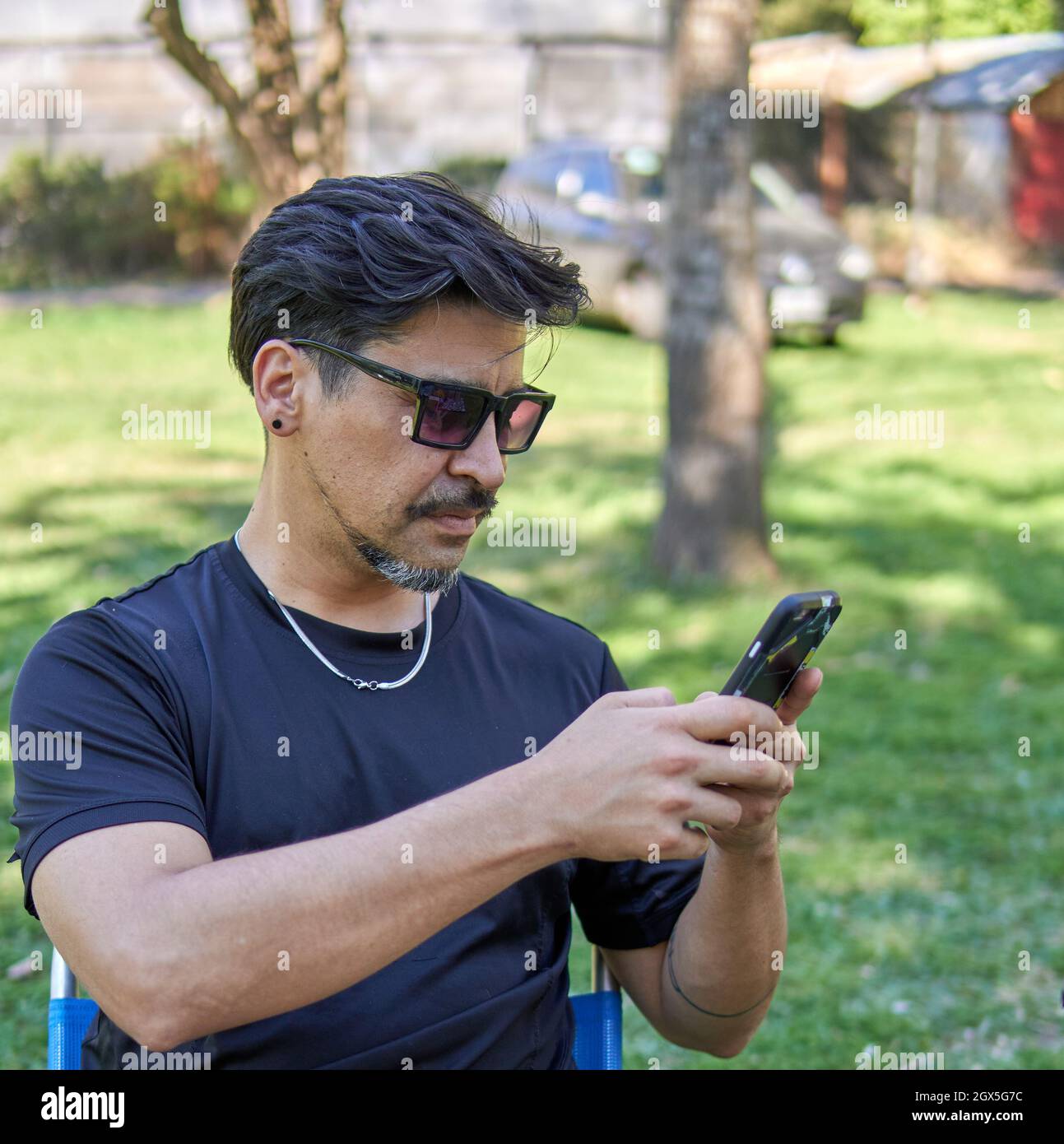 Smart man countryside hi-res stock photography and images - Alamy