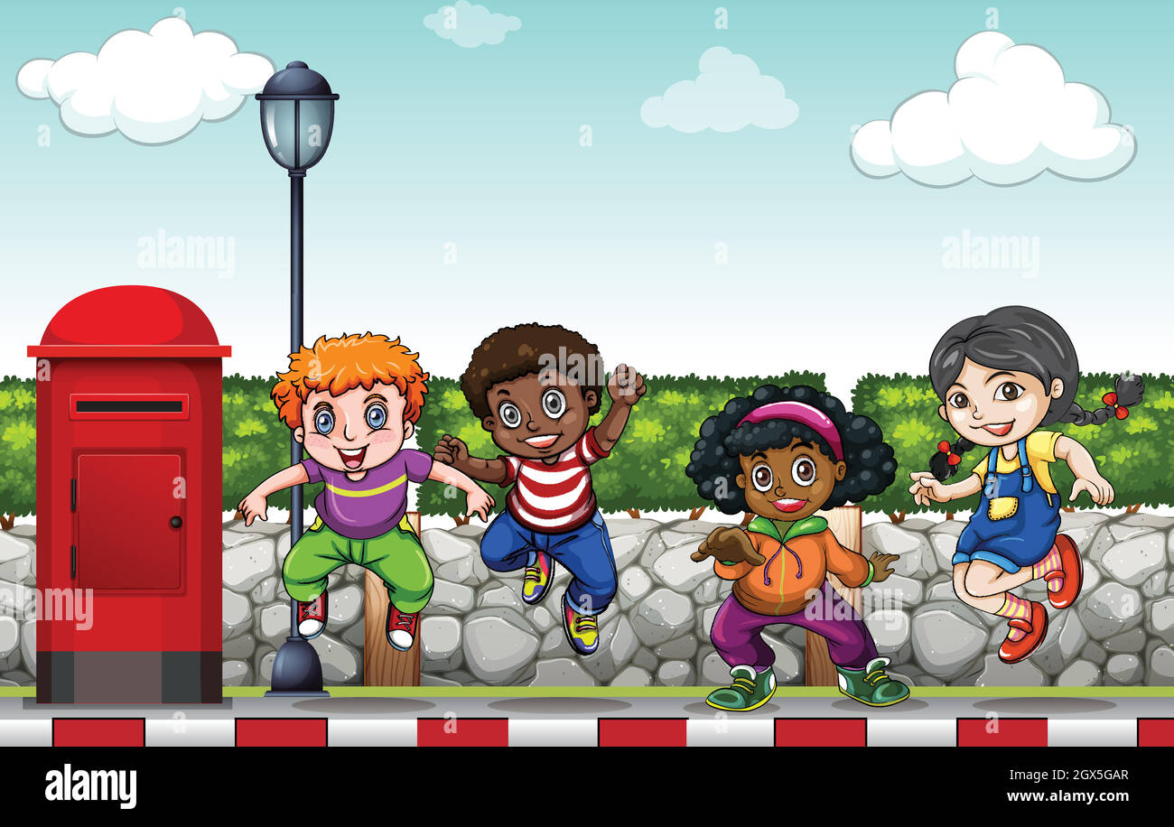 Girl Child Hip Hop Dancing Stock Vector Images - Alamy