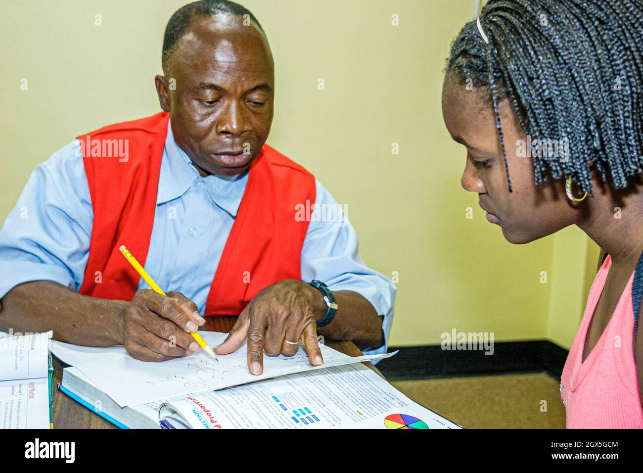 Student science math reading black man male woman female hi-res stock ...