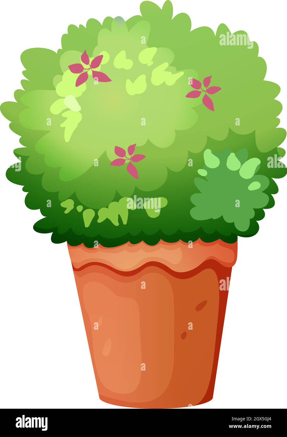 Green flowering plant Stock Vector Images - Alamy