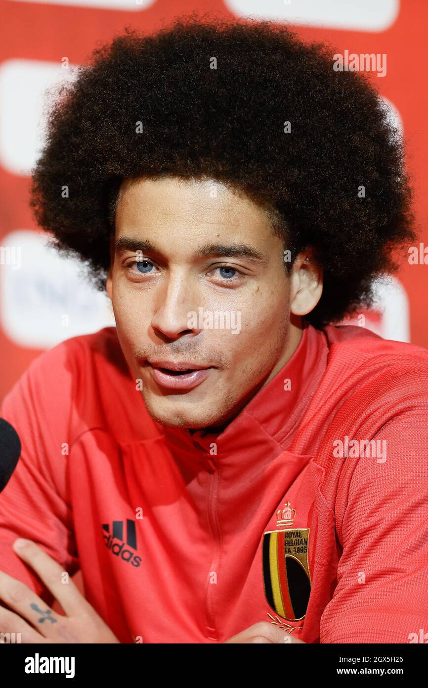 Belgium's Axel Witsel pictured during a press conference of the Belgian ...