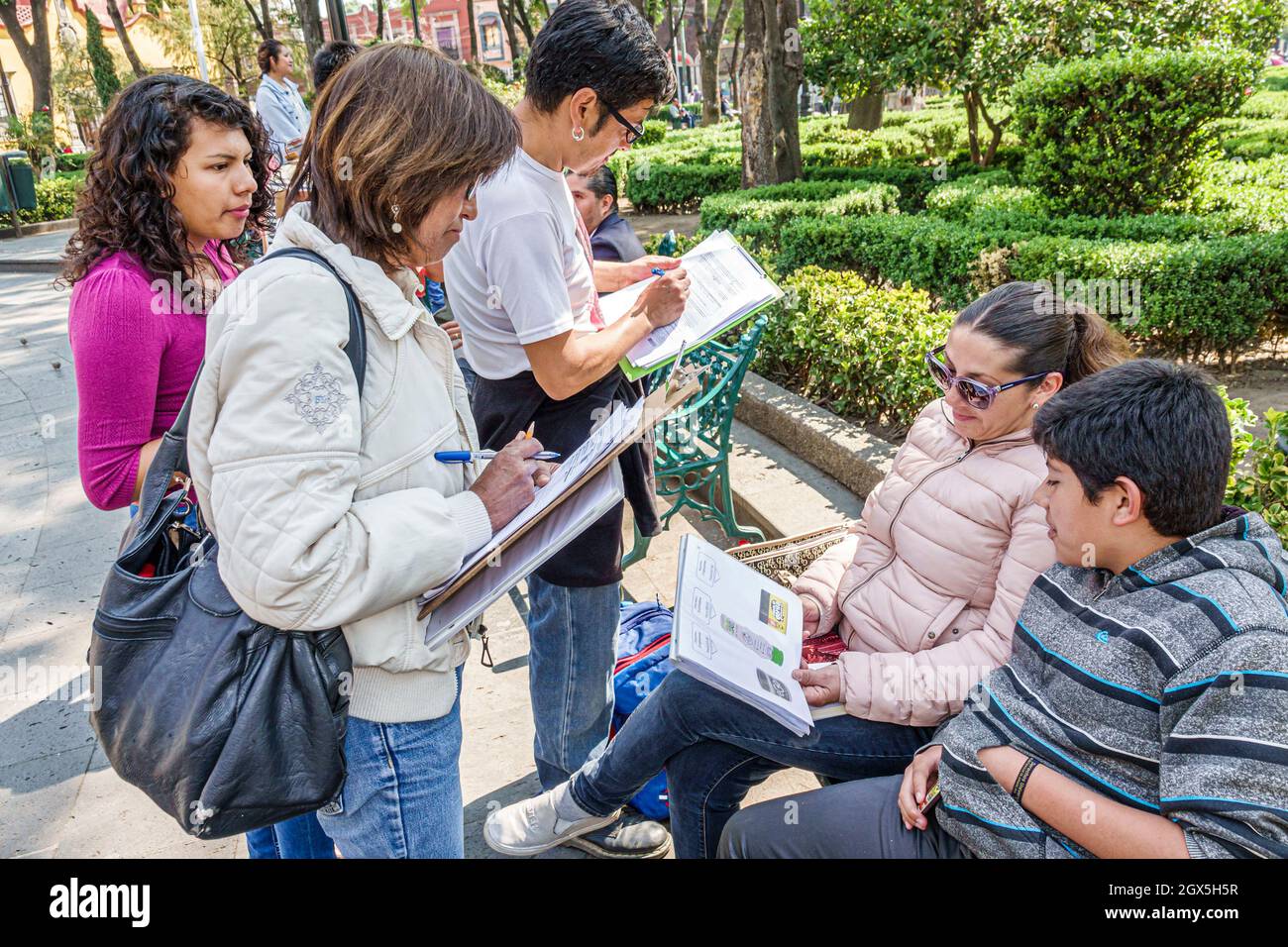 Mexico City,Hispanic,Coyoacan,Del Carmen,Jardin Plaza Hidalgo,public ...
