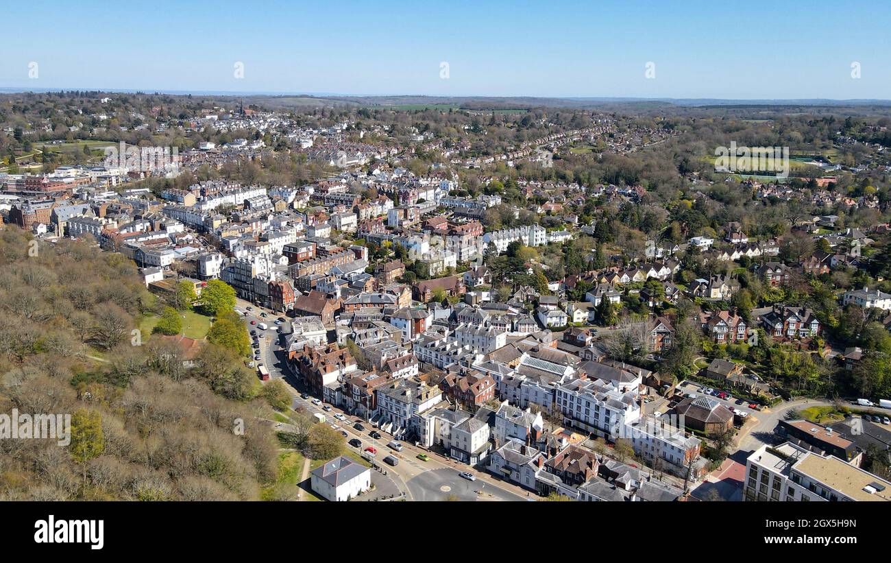 Royal Tunbridge wells Kent UK Aerial Stock Photo - Alamy