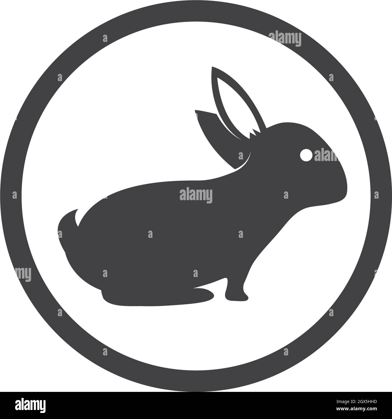 Rabbit Logo template vector icon illustration Stock Vector Image & Art ...