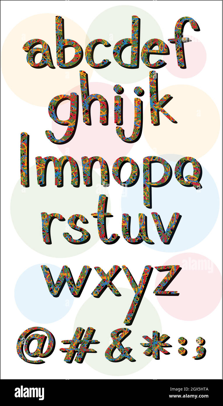 Abstract wallpaper alphabet letters on Stock Vector Images - Alamy