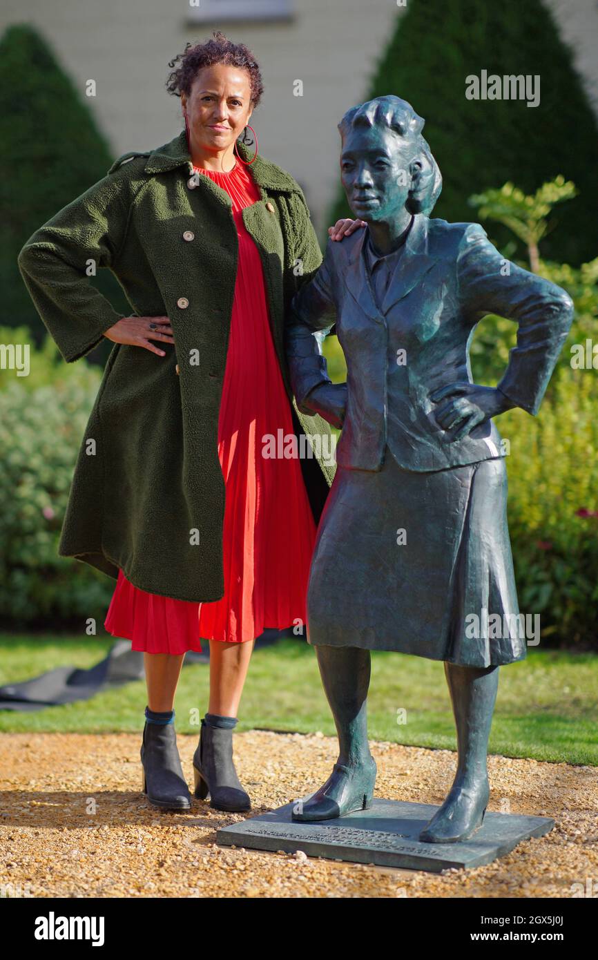 Artist Helen Wilson-Roe at the unveiling of a statue of Henrietta Lacks ...