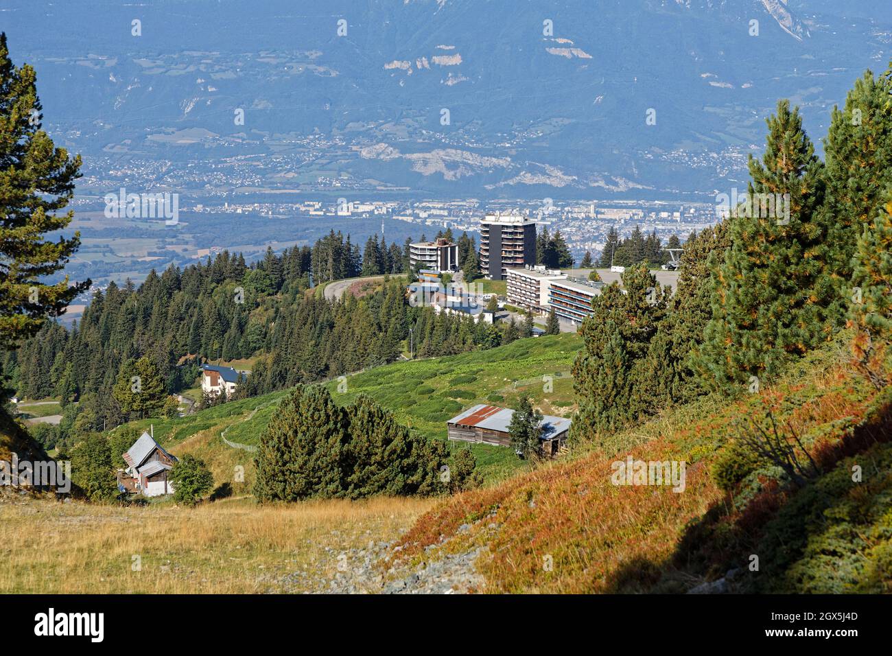 Le Recoin, a village of Chamrousse mountain resort, in last days of ...