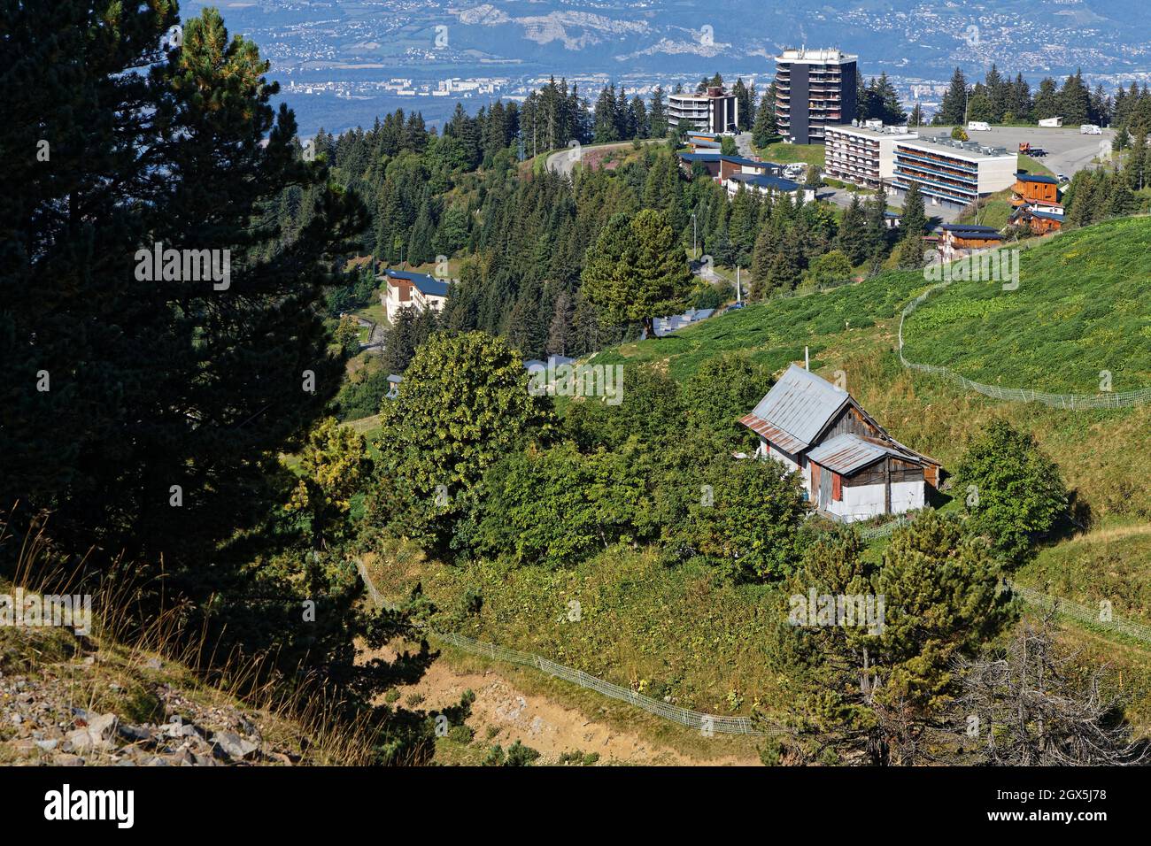 Le Recoin, a village of Chamrousse mountain resort, in last days of ...