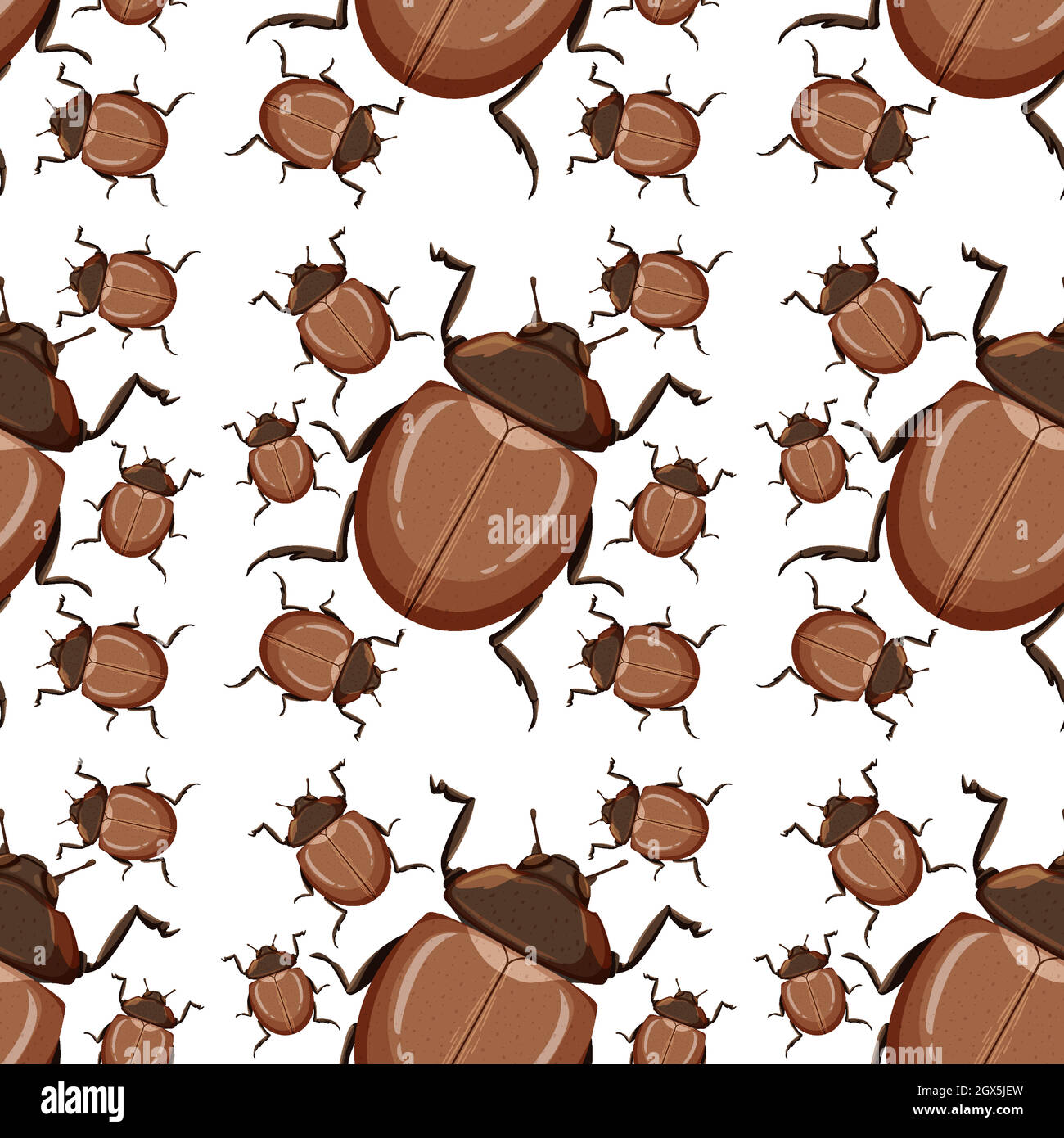 Beetle insect seamless background Stock Vector Image & Art - Alamy