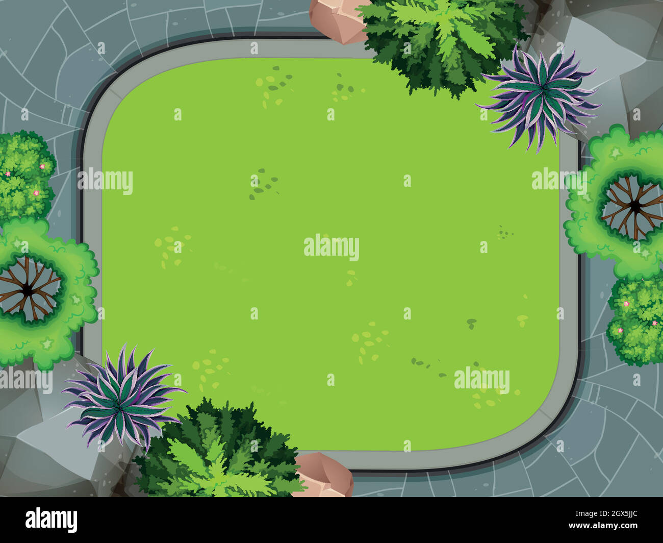 Aerial view map drawing hi-res stock photography and images - Alamy