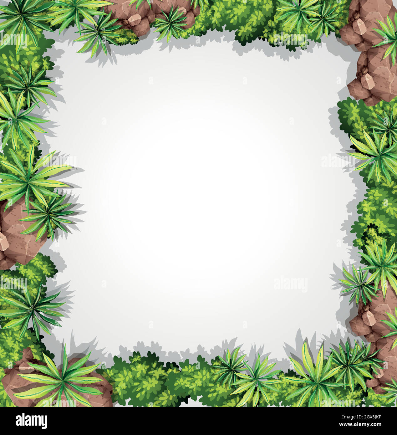 Nature and rock border Stock Vector Image & Art - Alamy