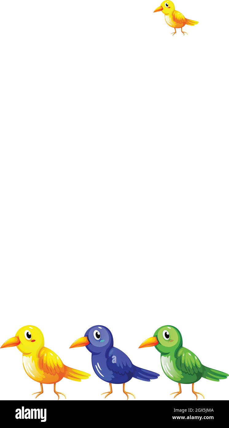 Three colourful birds Stock Vector Image & Art - Alamy